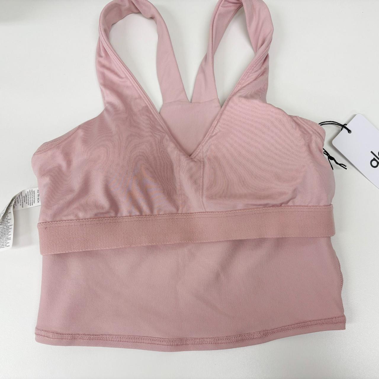 Alo Yoga Airbrush Real Bra Tank - Ballet Pink - XS -... | Depop