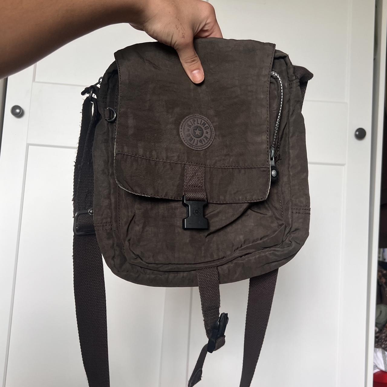 Kipling brown and black cross body bag - Depop