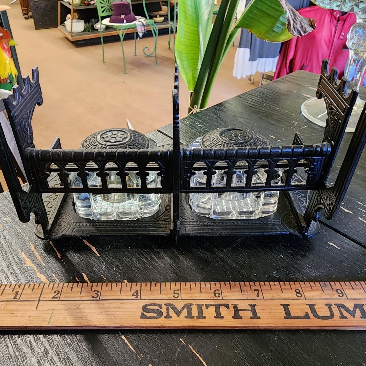 Vintage Art Deco double inkwell. Inkwell has two... | Depop