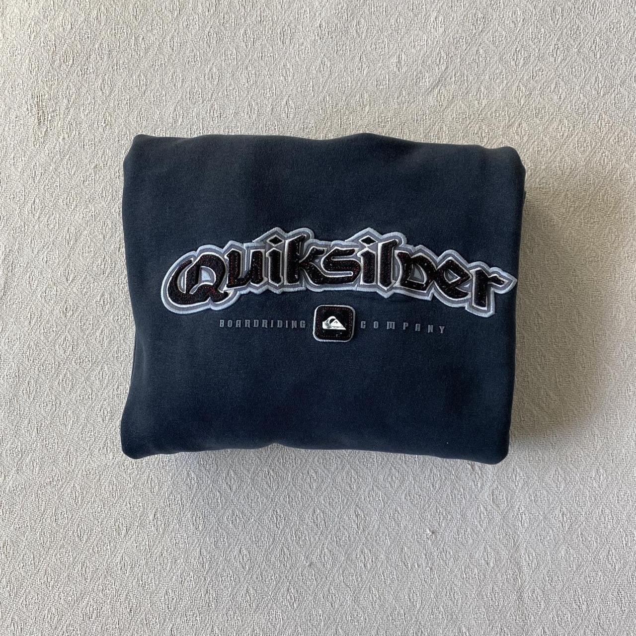 vintage quiksilver hoodie - size extra extra large -... - Depop