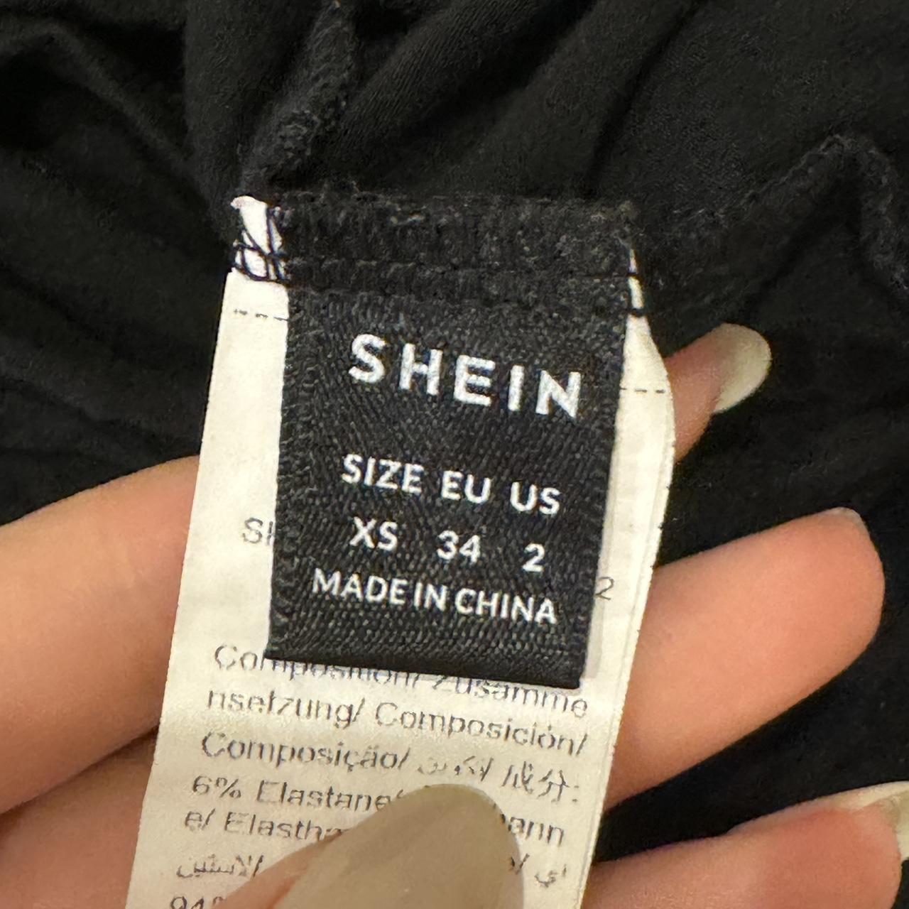 Shien black open back top Message for bulk buy - Depop