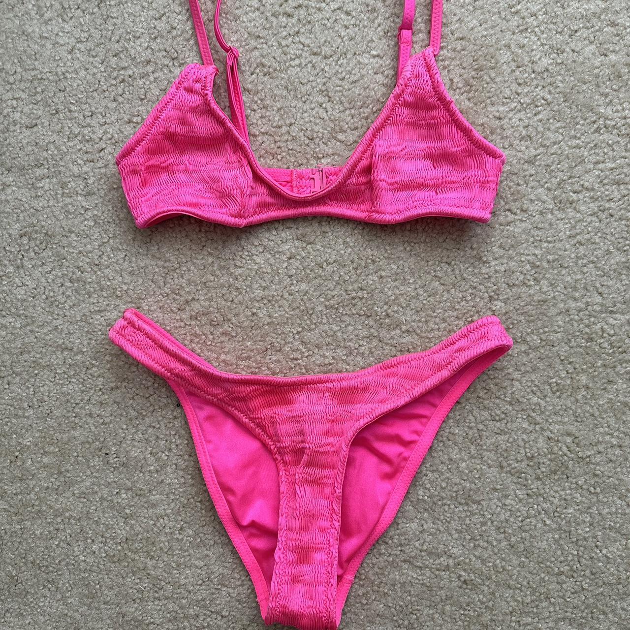 Triangl Women's Pink Suit | Depop