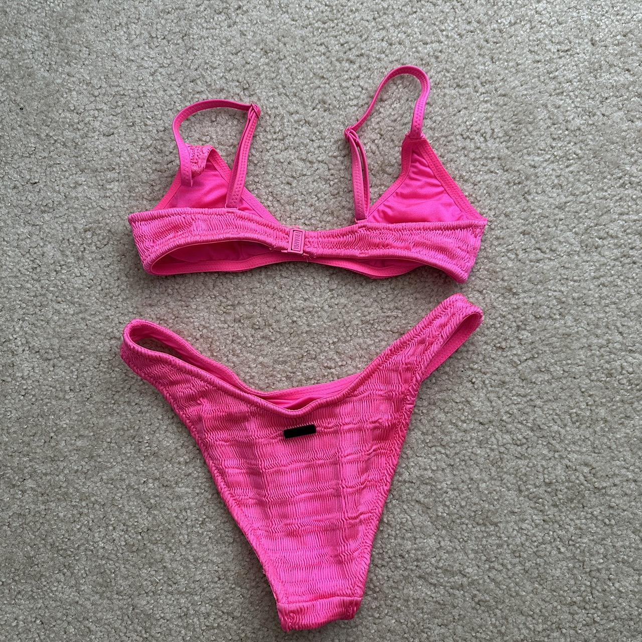 Triangl Women's Pink Suit | Depop