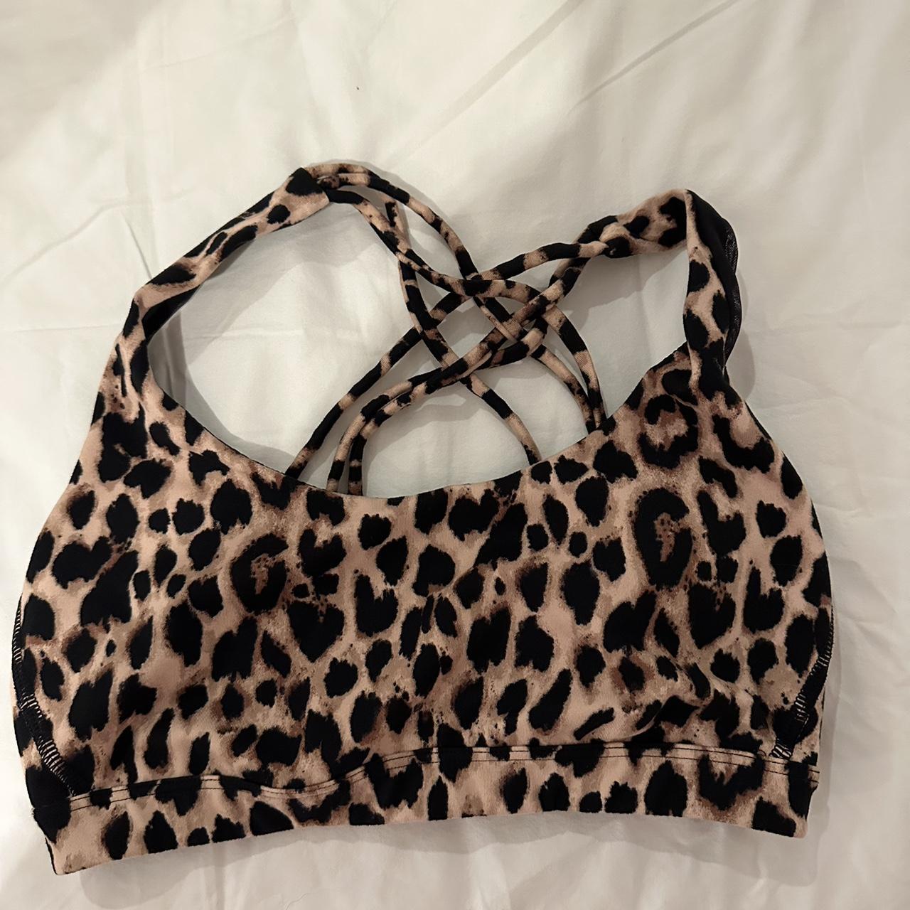 Victoria Secret sports bra cheetah print • sports... - Depop
