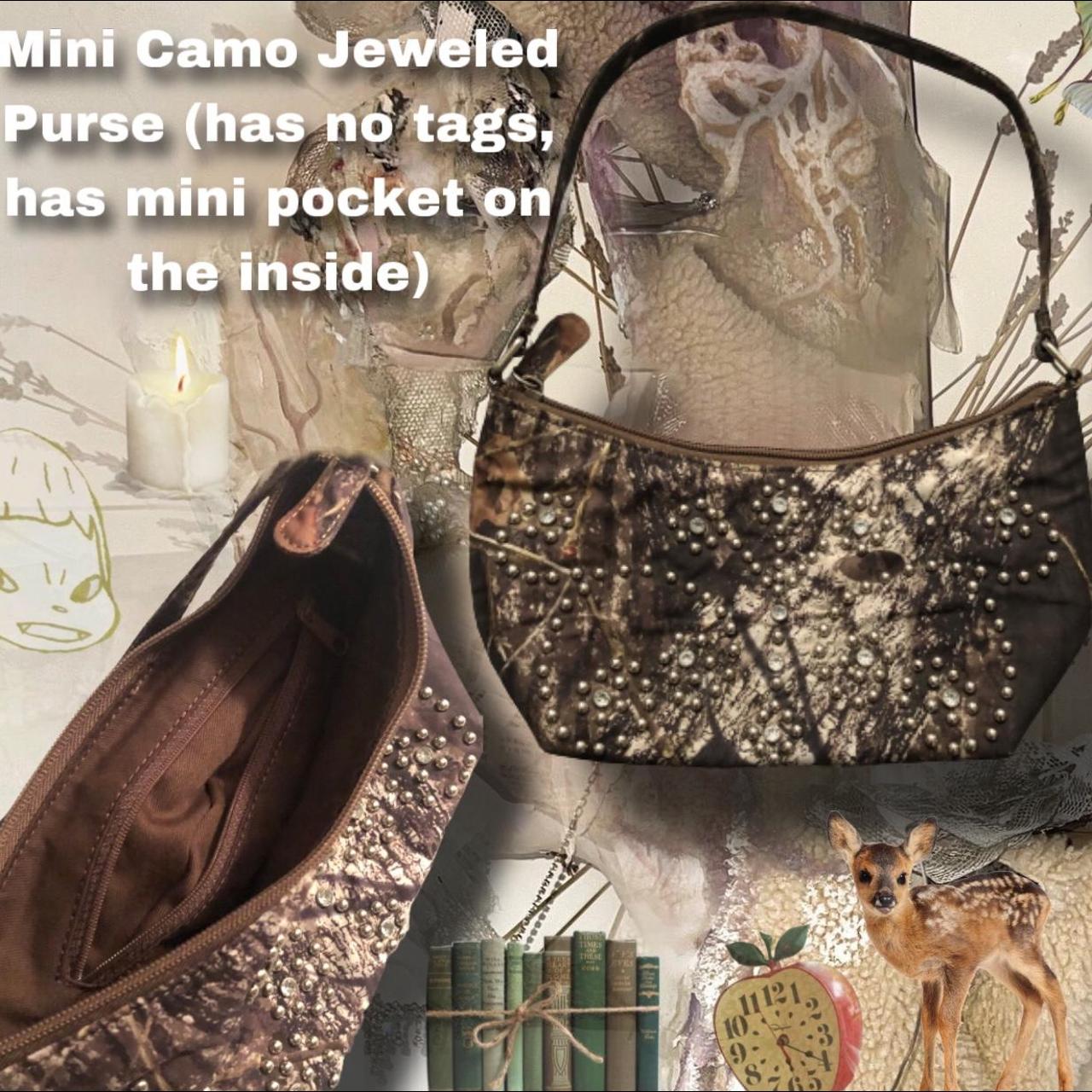 Mini Camo Jeweled Purse🍂(has no tags, has mini... - Depop