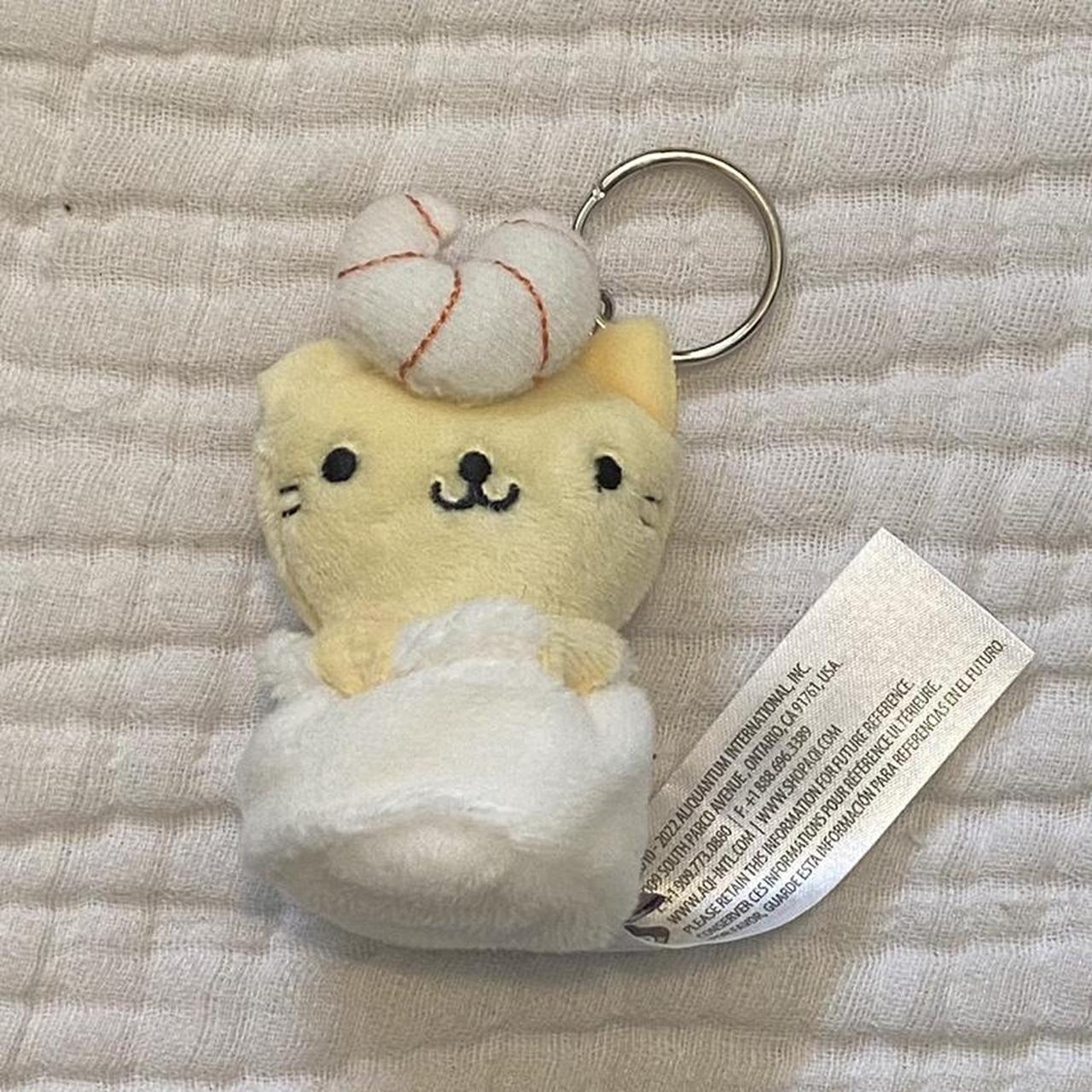 nyan nyan nyanko plush keychain cat in a dumpling... - Depop