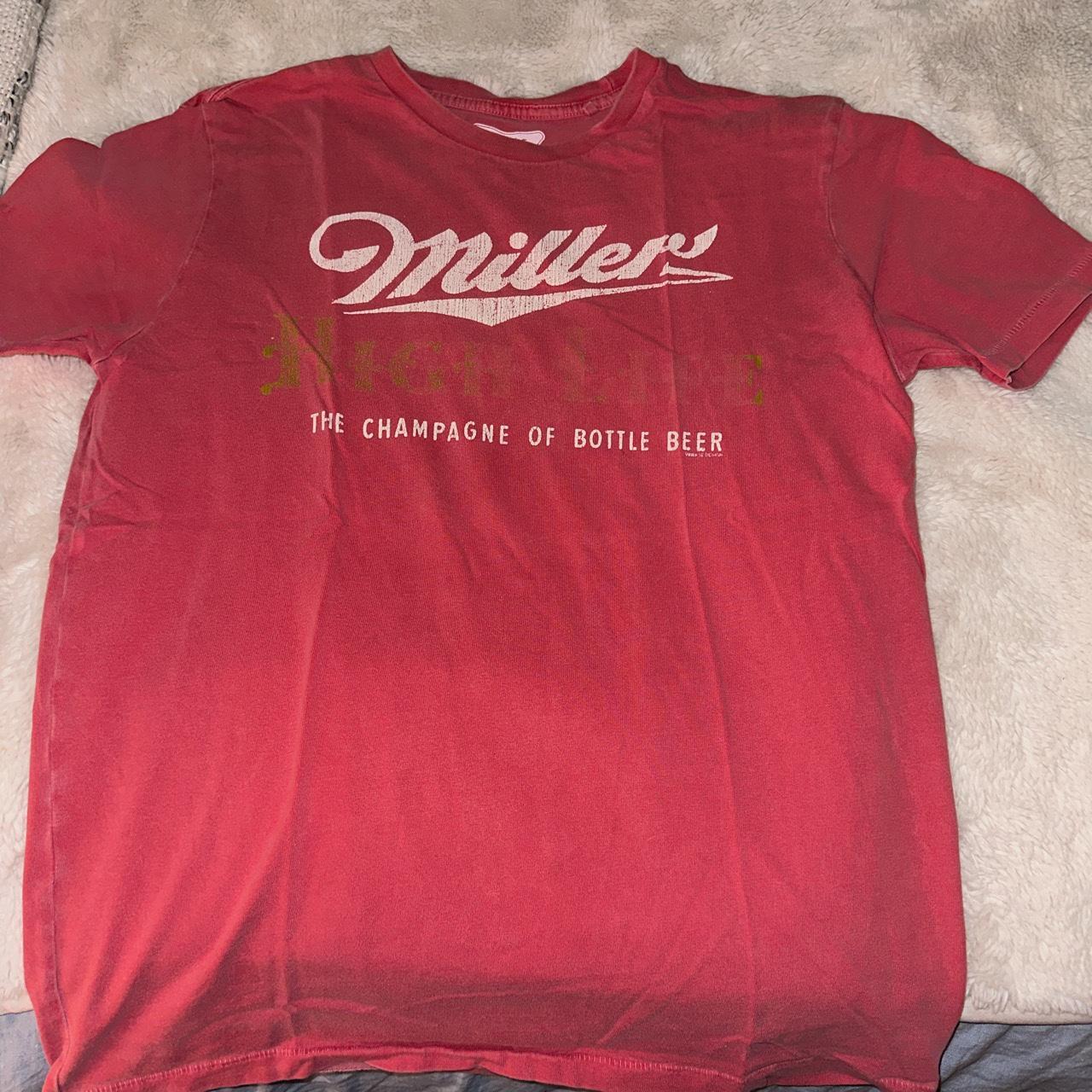 Miller High Life Vintage T-Shirt Size: Medium... - Depop
