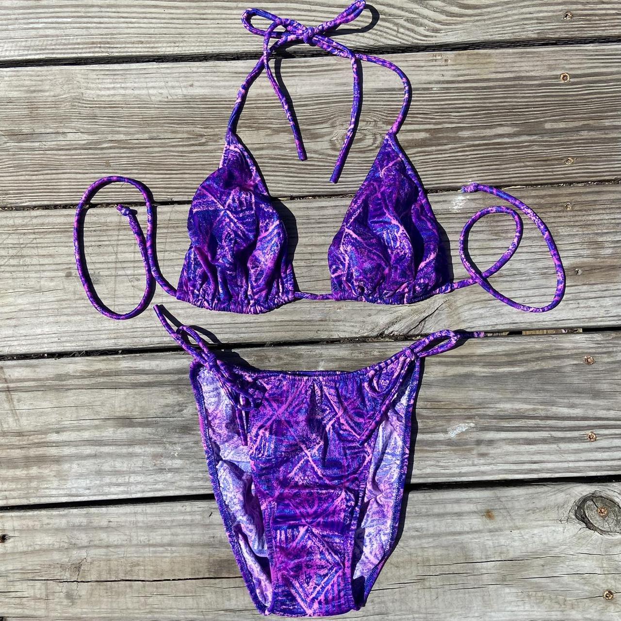 Vintage 90s does 80s Venus brazilian bikini in a... - Depop