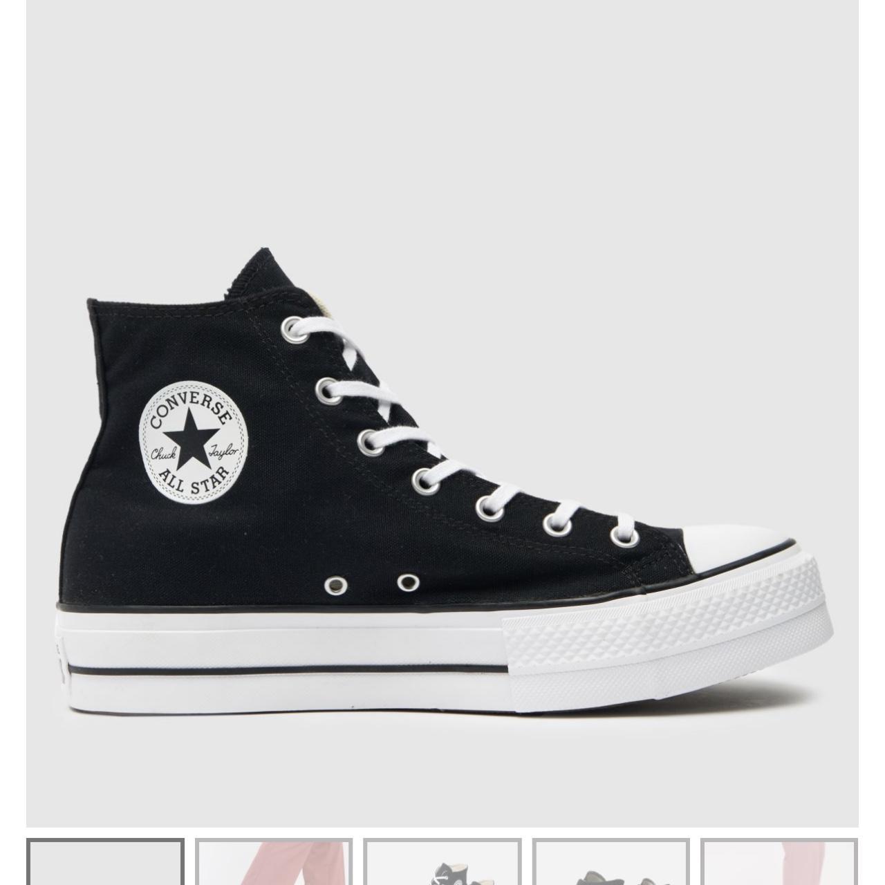 Black platform converse In excellence... - Depop