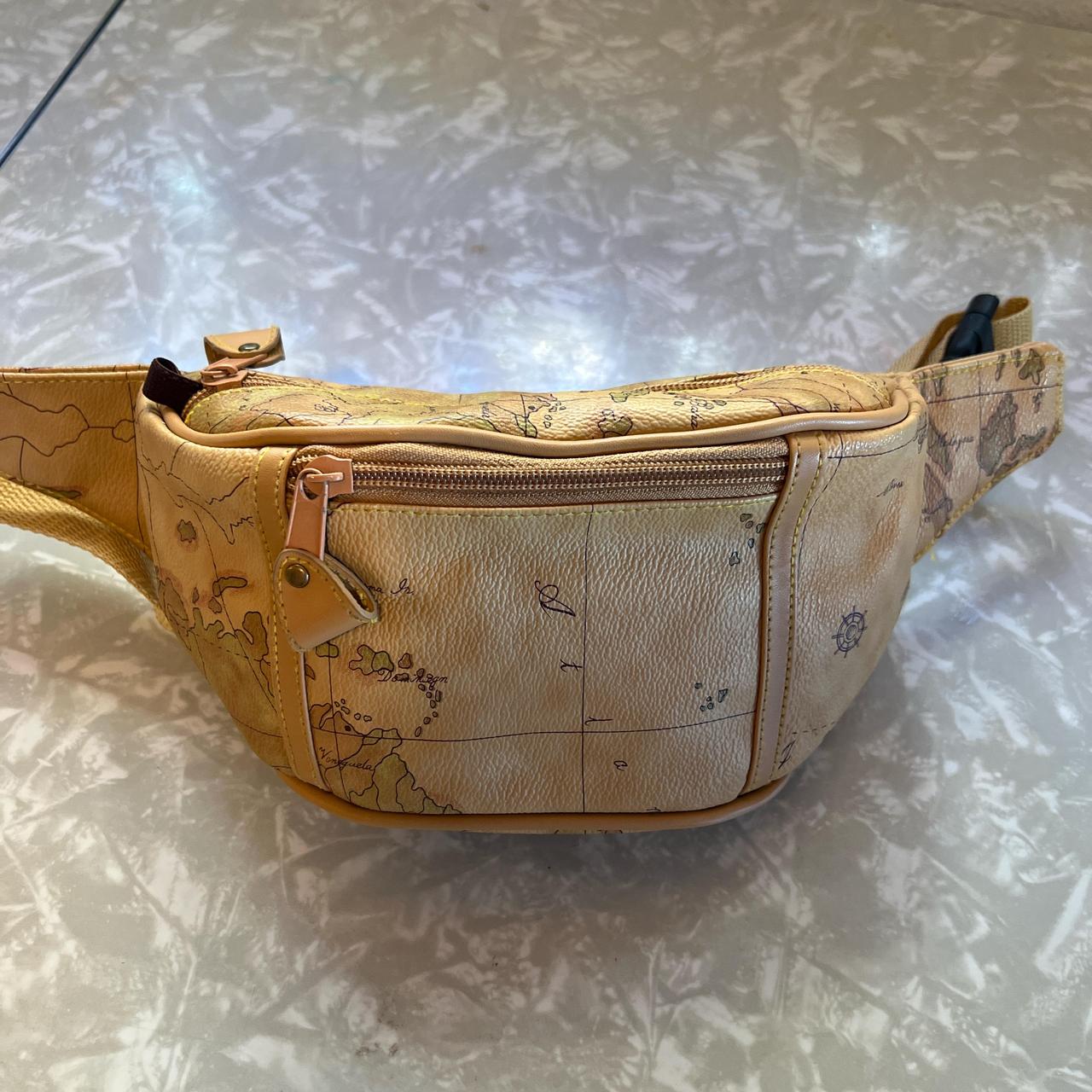 Faux leather map Fanny pack #fannypack #travel - Depop