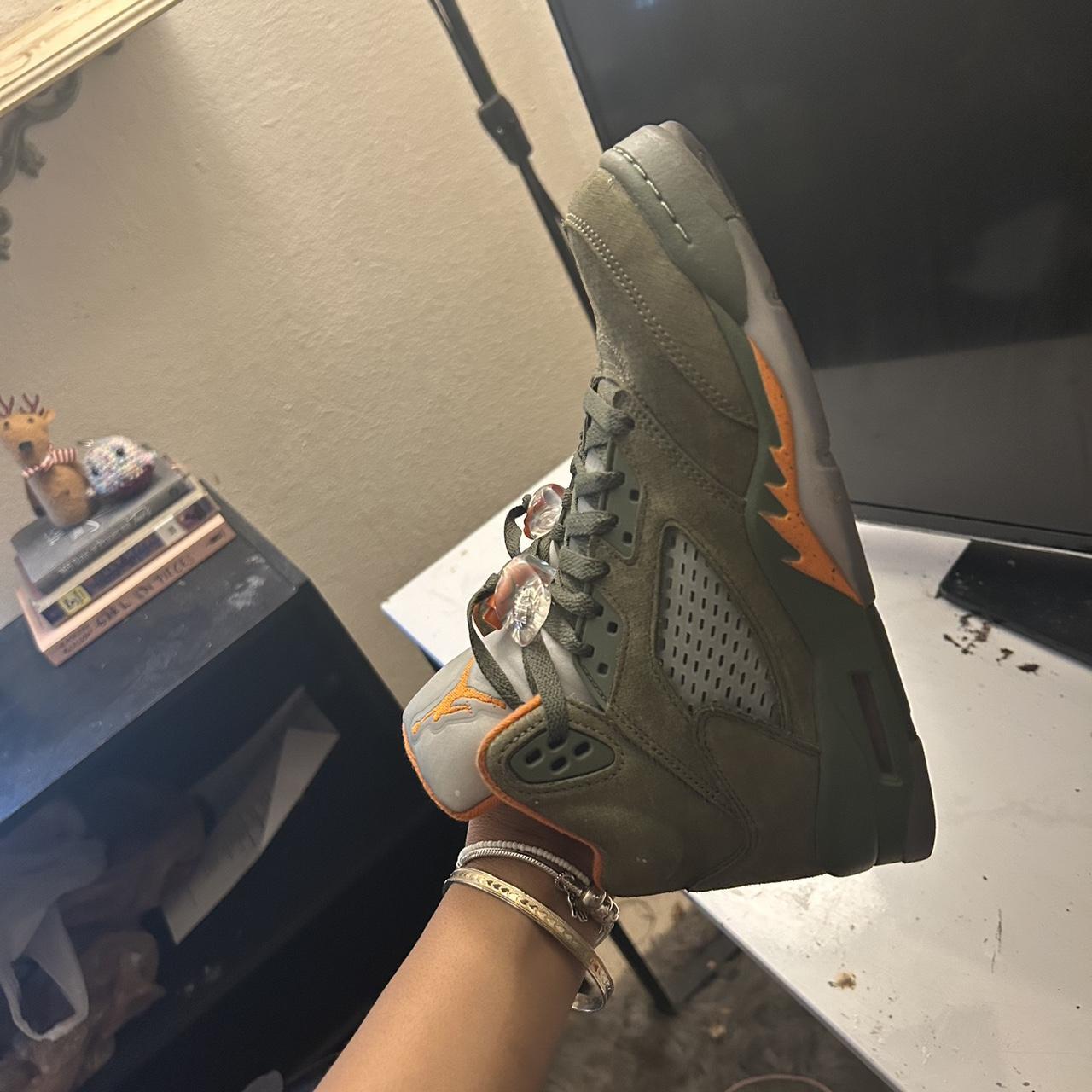 Jordan 5s olive , don’t really want em anymore... | Depop