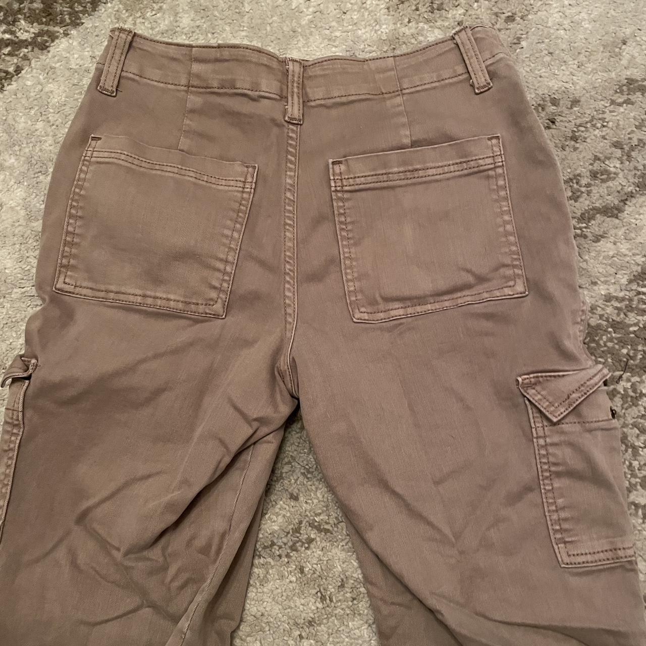 light brown cargo pants -boyfriend fit- #cargo... - Depop