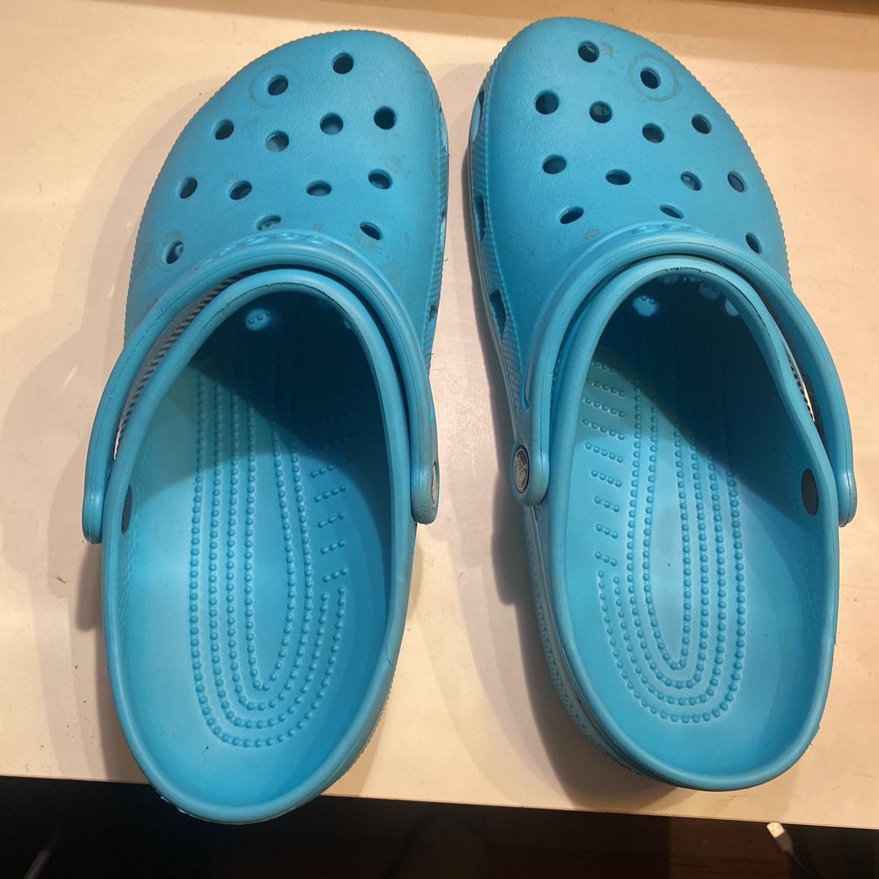 Crocs Women's Blue Clogs | Depop