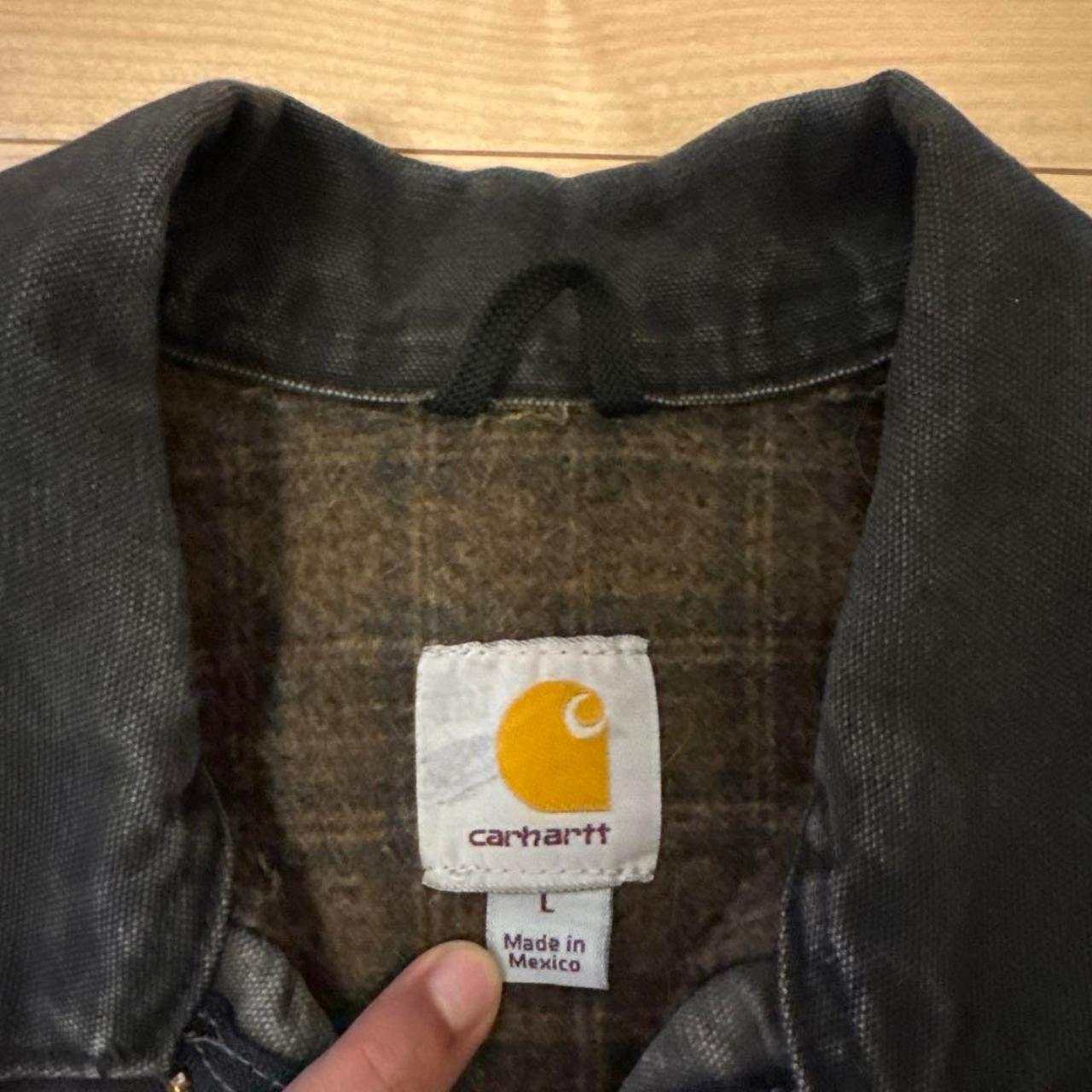 Carhartt Men's Grey and Brown Jacket [J97 GVL]... - Depop