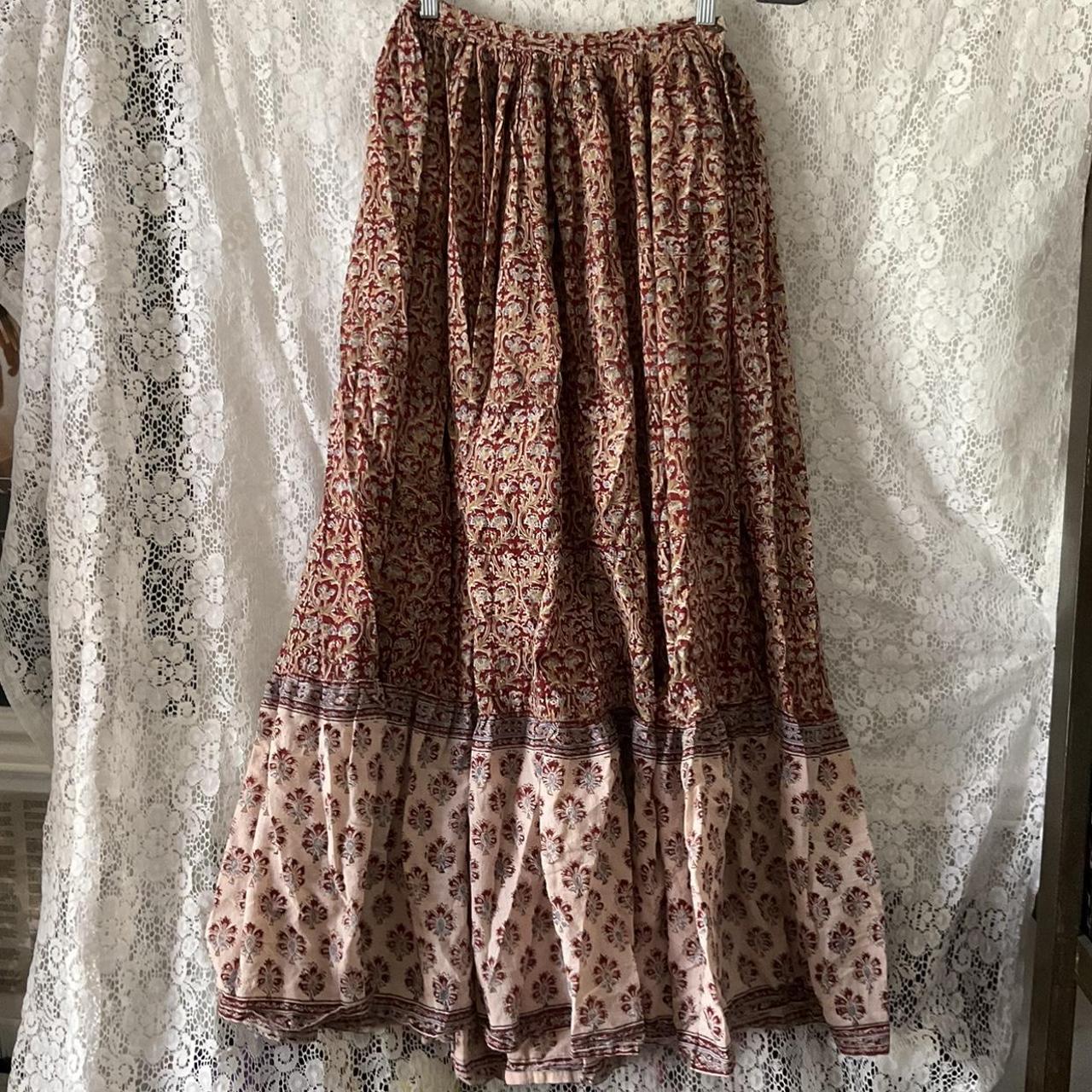 beautiful multi-patterned float skirt super... - Depop