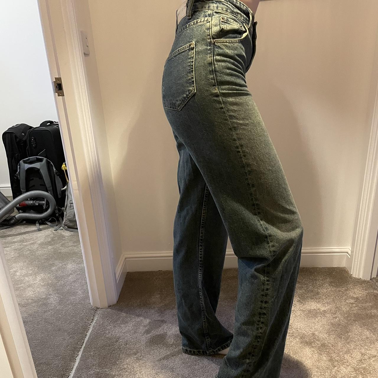 BNWT Motel parallel jeans in blue/brown RRP £54 W26 L34 - Depop