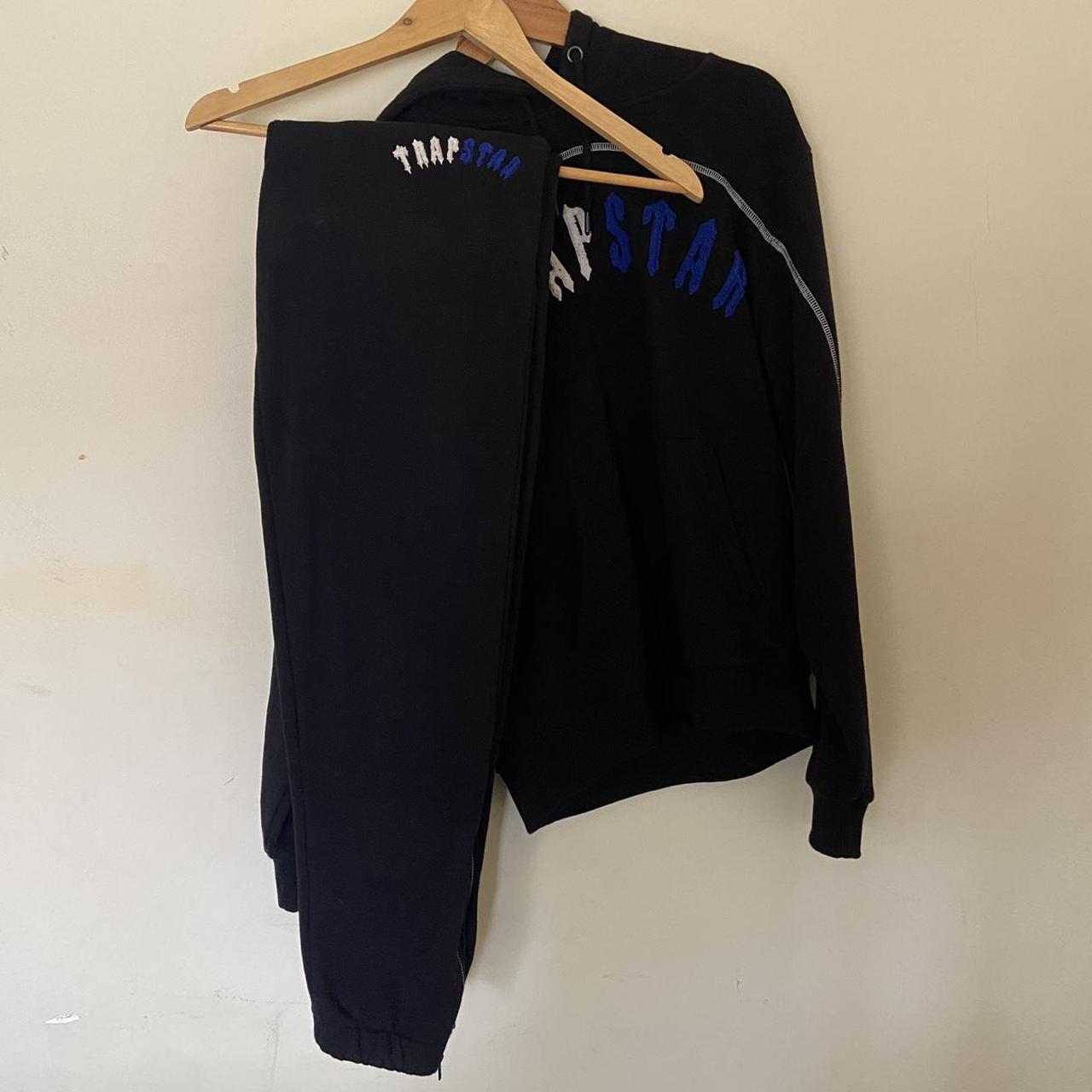 Trapstar arch hooded blue ice jumper & pants full... | Depop