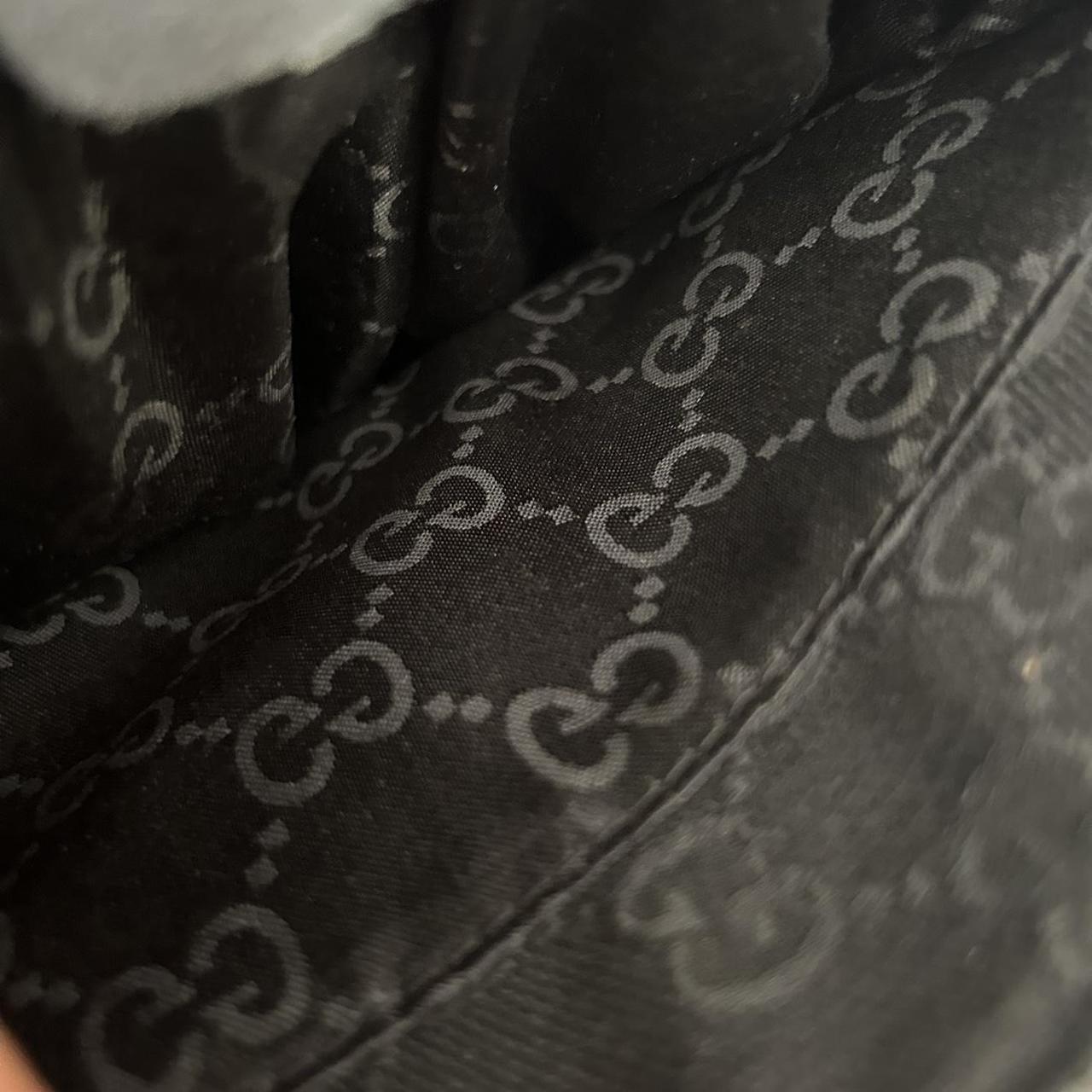 Black on Black Gucci Vintage monogrammed backpack... - Depop