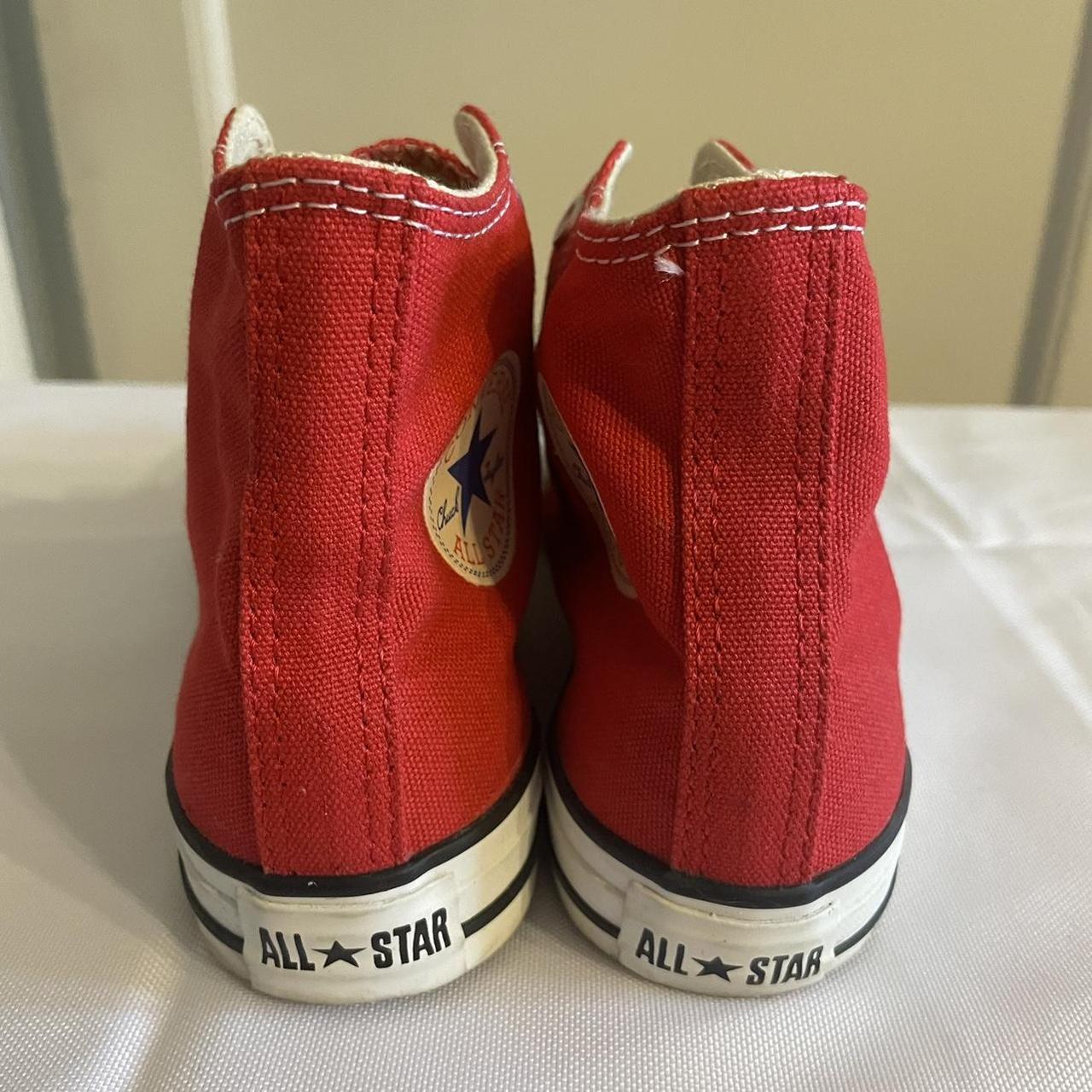 CONVERSE Chuck Taylor Red Excellent Condition never... - Depop