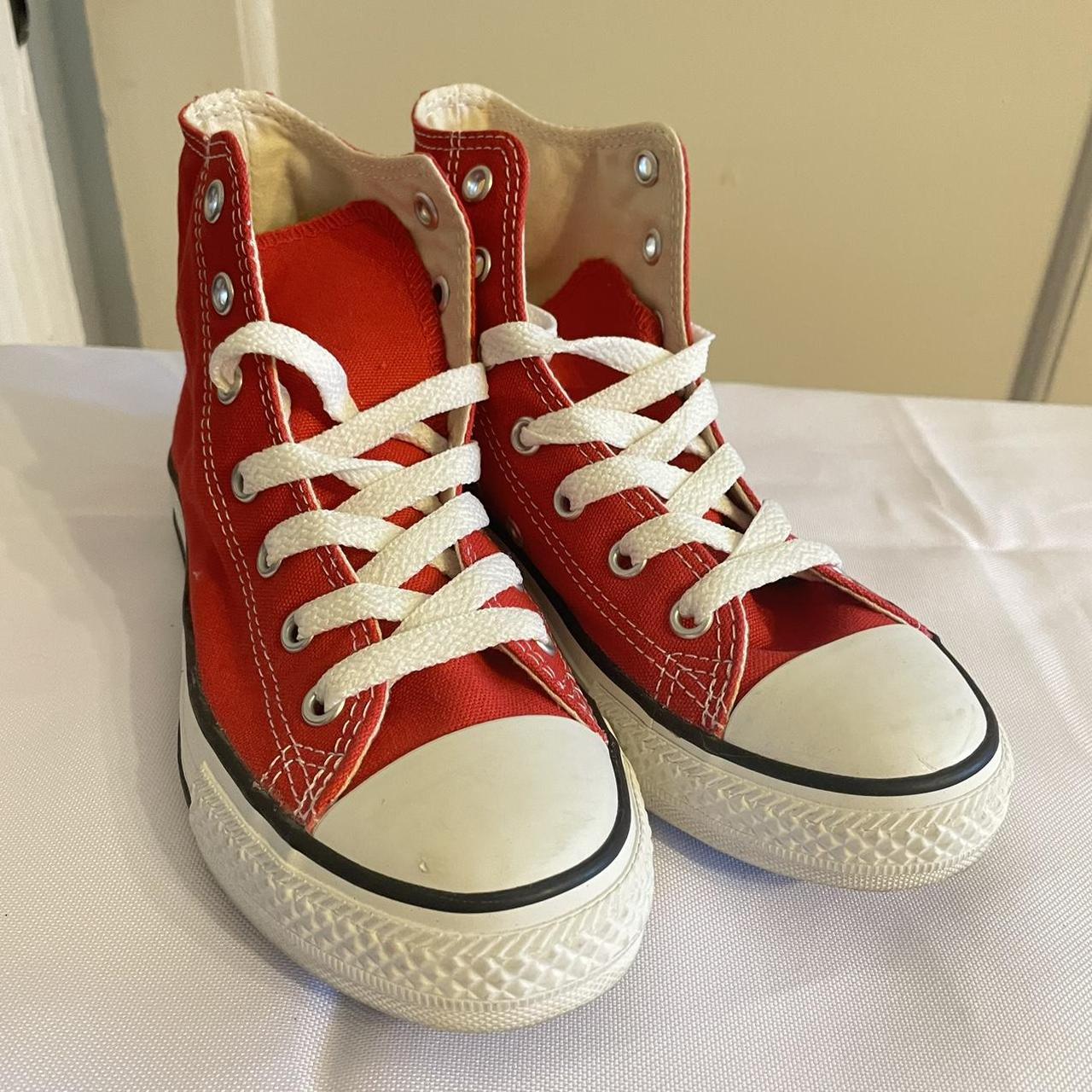 CONVERSE Chuck Taylor Red Excellent Condition never... - Depop