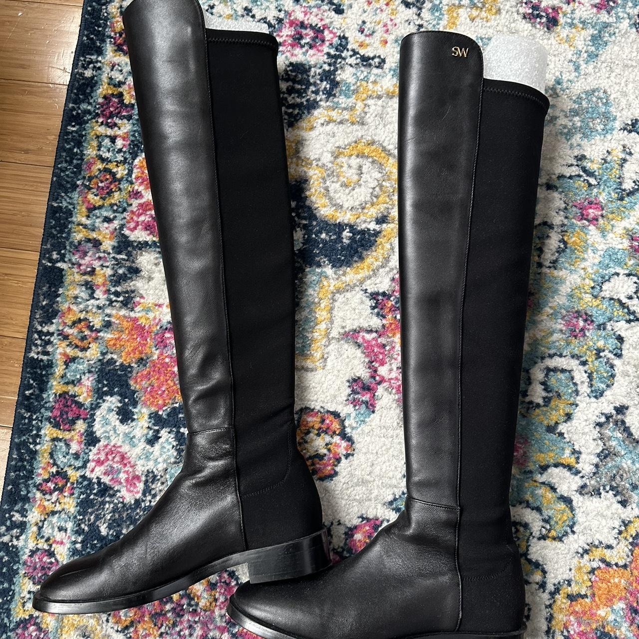 Stuart Weitzman City Boot Worn once! In great... - Depop