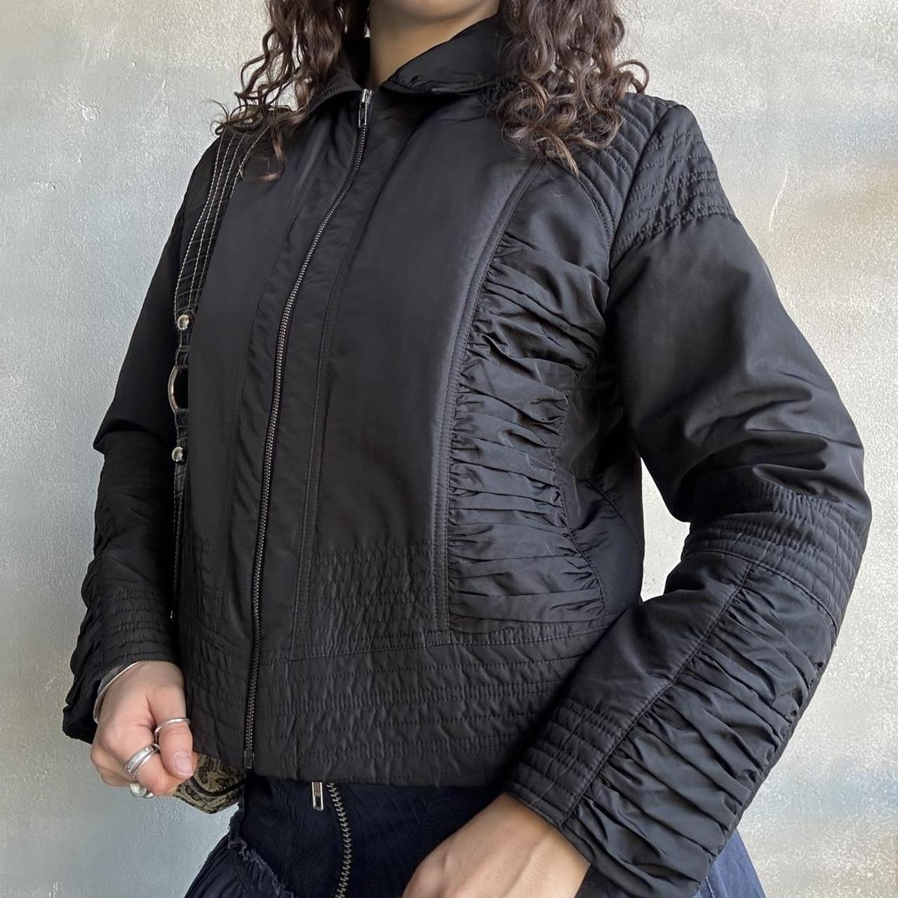 archival ruched puffer jacket utility cargo style... - Depop