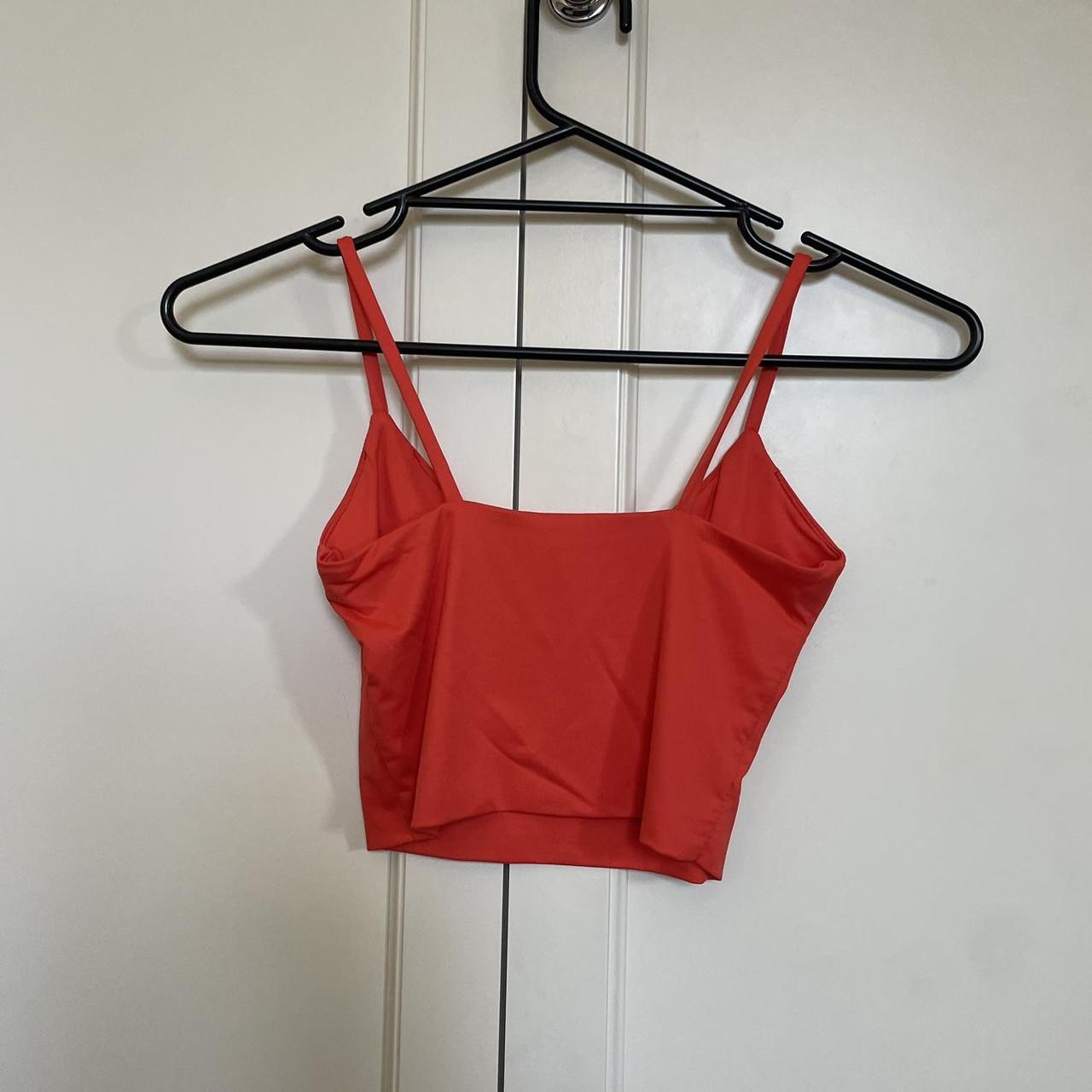 Supre orange/coral top, size XS, never... - Depop