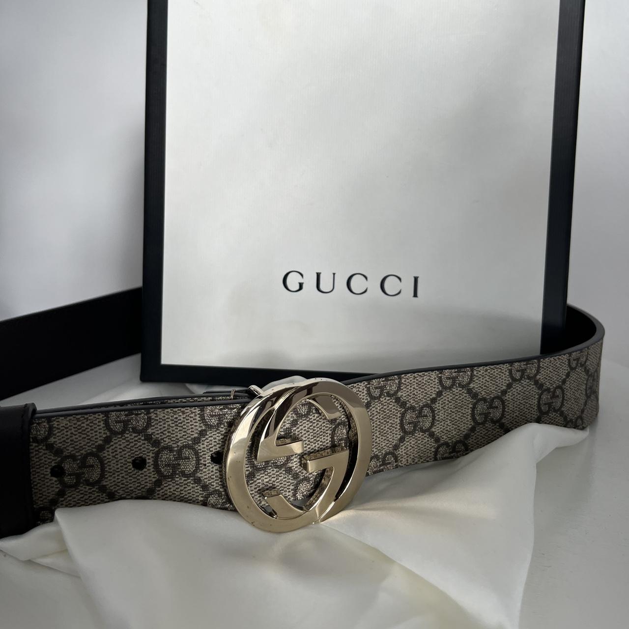 Authentic Gucci Belt Gf supreme belt with... - Depop