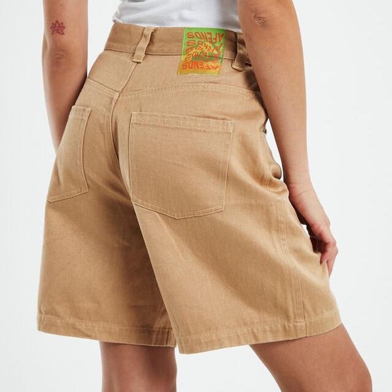 Afends hemp workwear Jorts Tan Size 10 / 28 Brand... - Depop