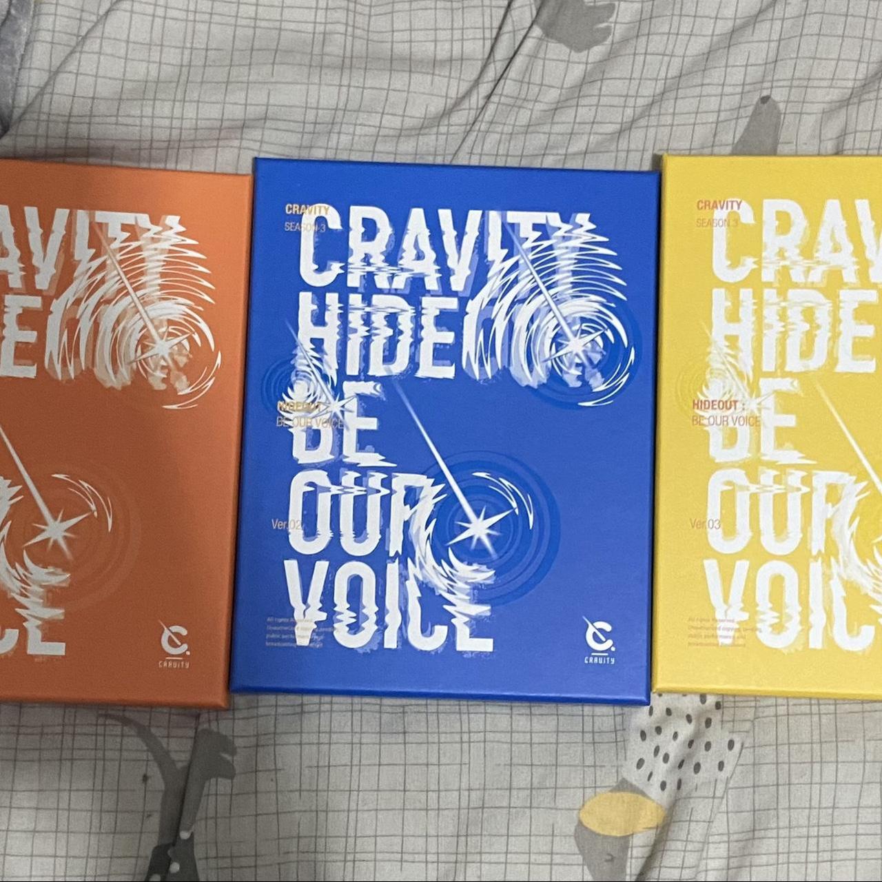 cravity hideout be our voice albums set of 3 some... - Depop