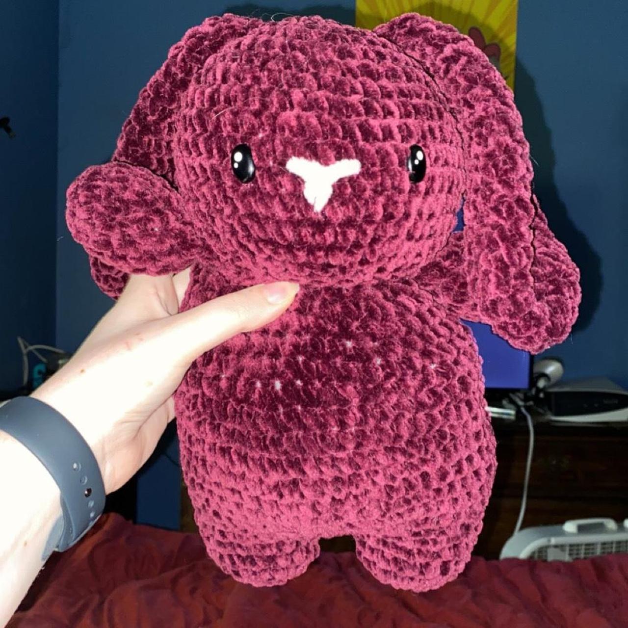 Crochet velvet bunny plush #crochet #amigurumi... - Depop