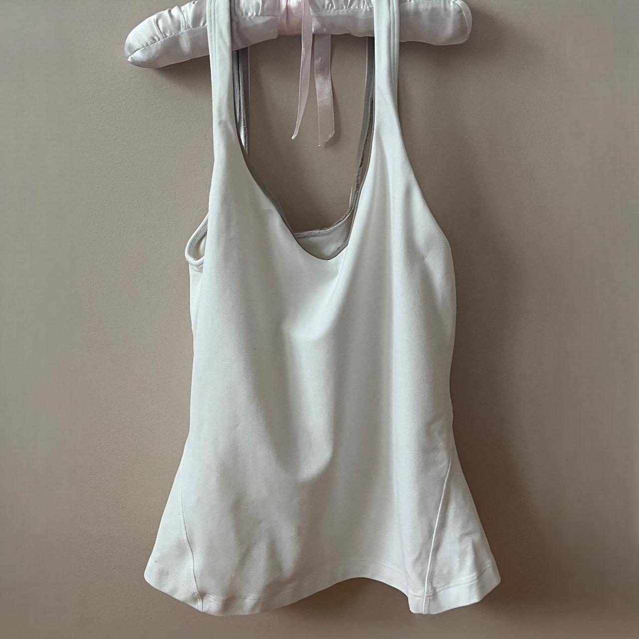 Lululemon White Align Tank Size 2, just took tags... - Depop