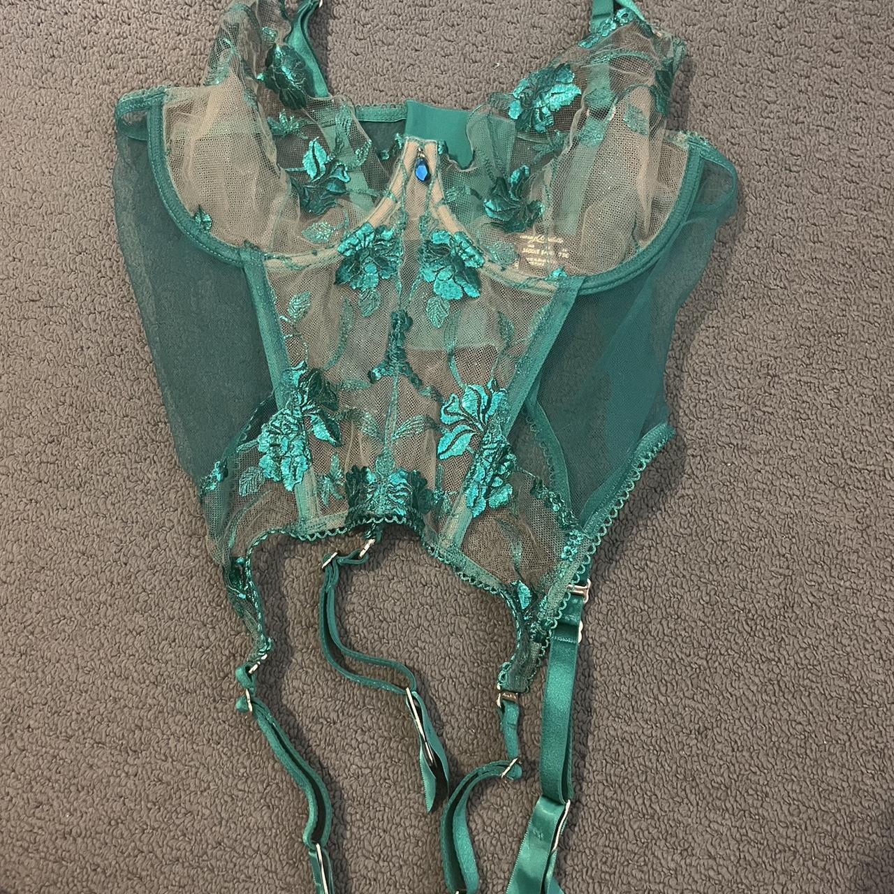 Honey birdette Whitney emerald bustier 12dd - Depop