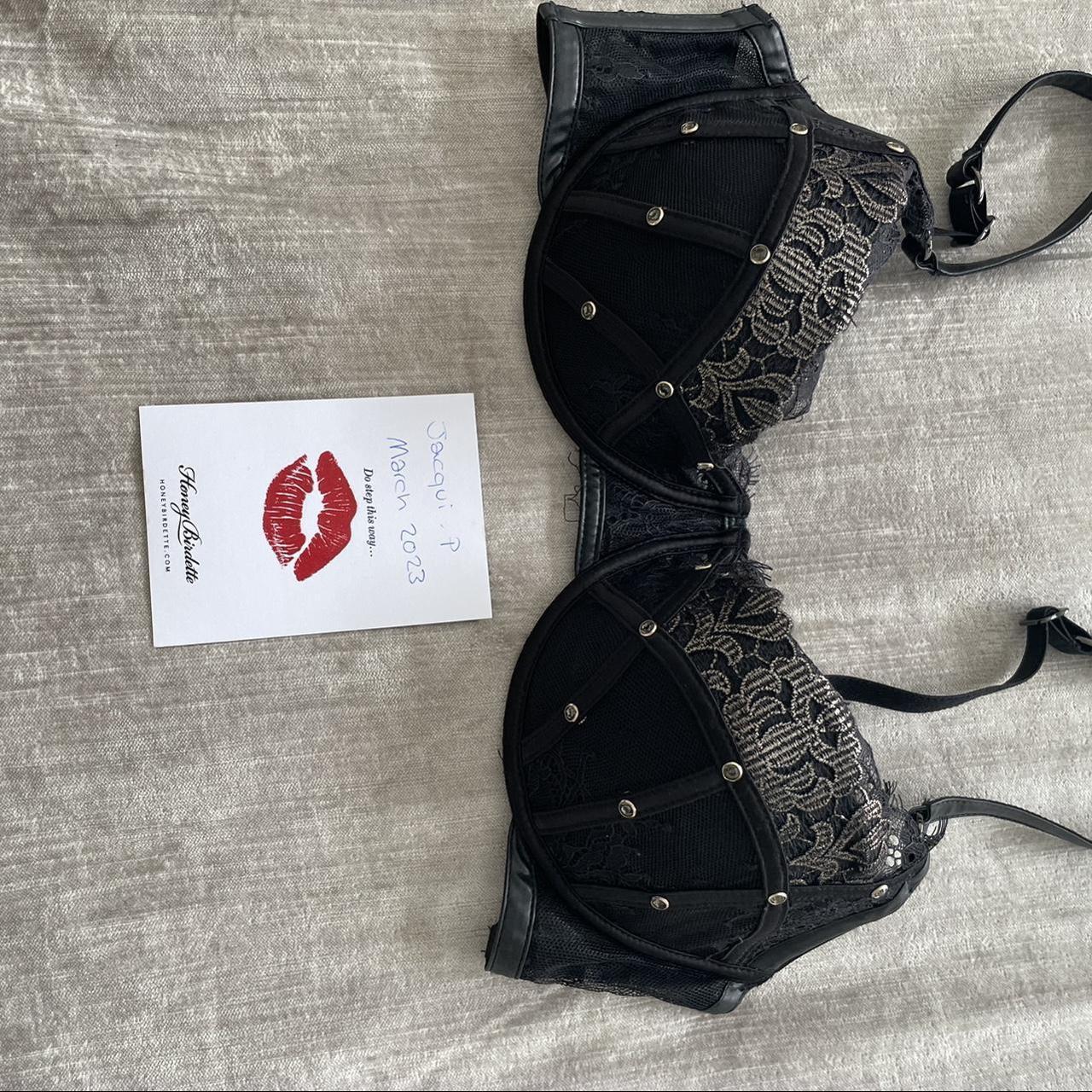 Honey birdette Eddie set Bra 10dd Suspender... - Depop