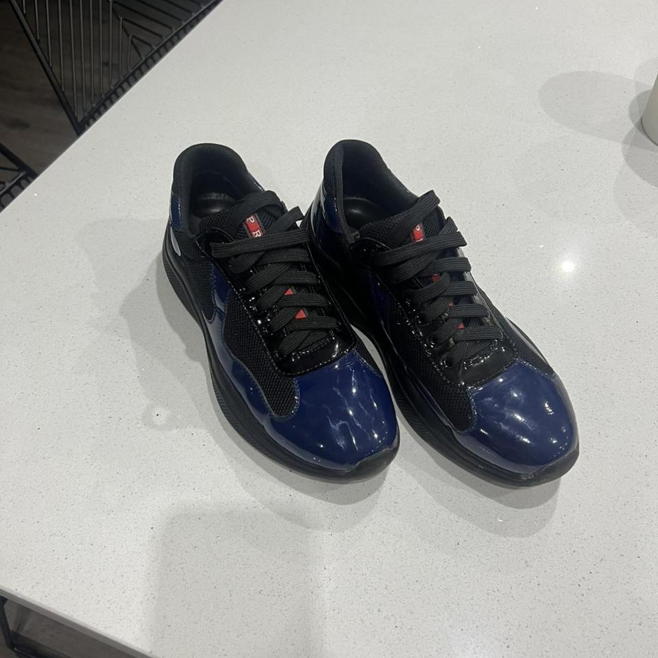 Mens prada americas cup trainers Size 9 Only worn... - Depop