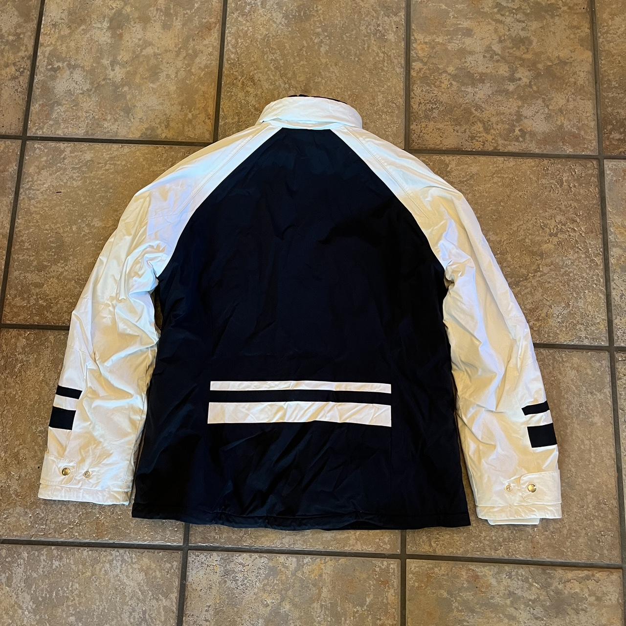 -Women’s Bogner black and white Ski jacket in... - Depop