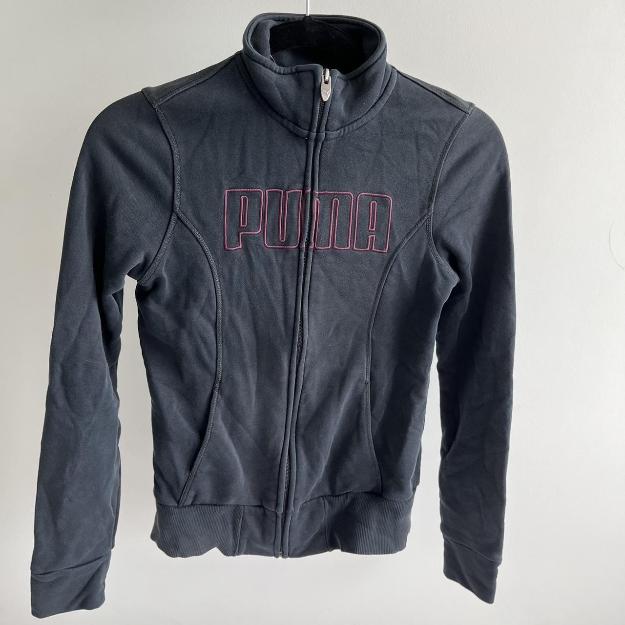 vintage puma zip up jumper Size XS fits 6-8 - Depop