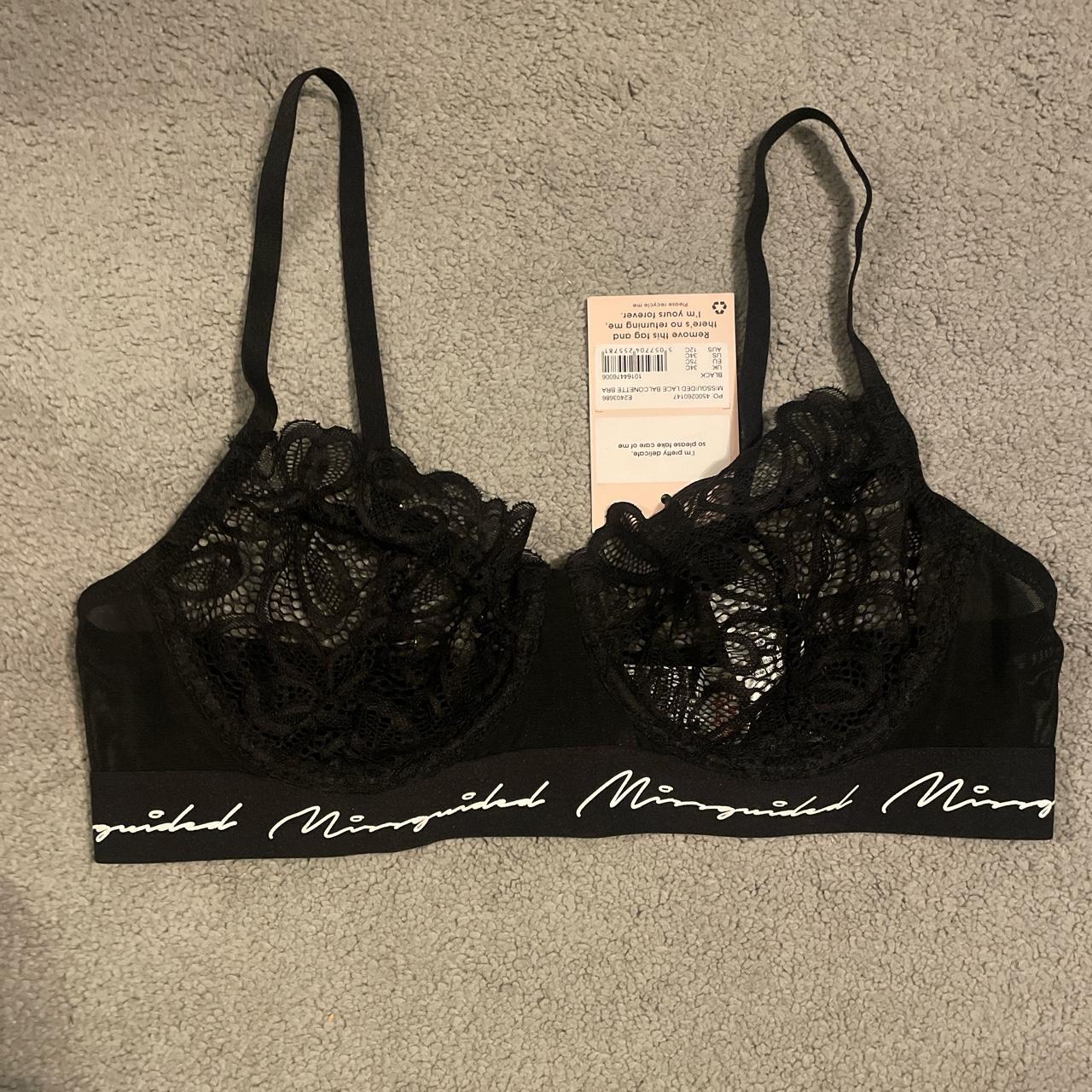Missguided Women's Black Bra | Depop