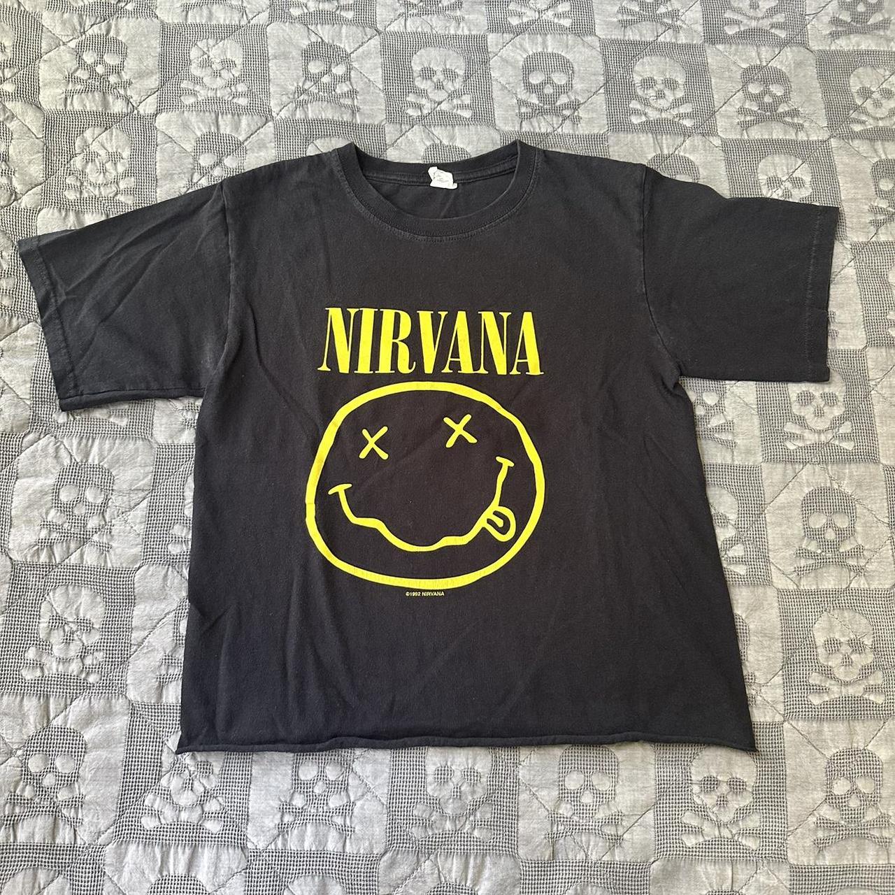 1992 nirvana flower sniffin kitty pettin baby kissin... - Depop