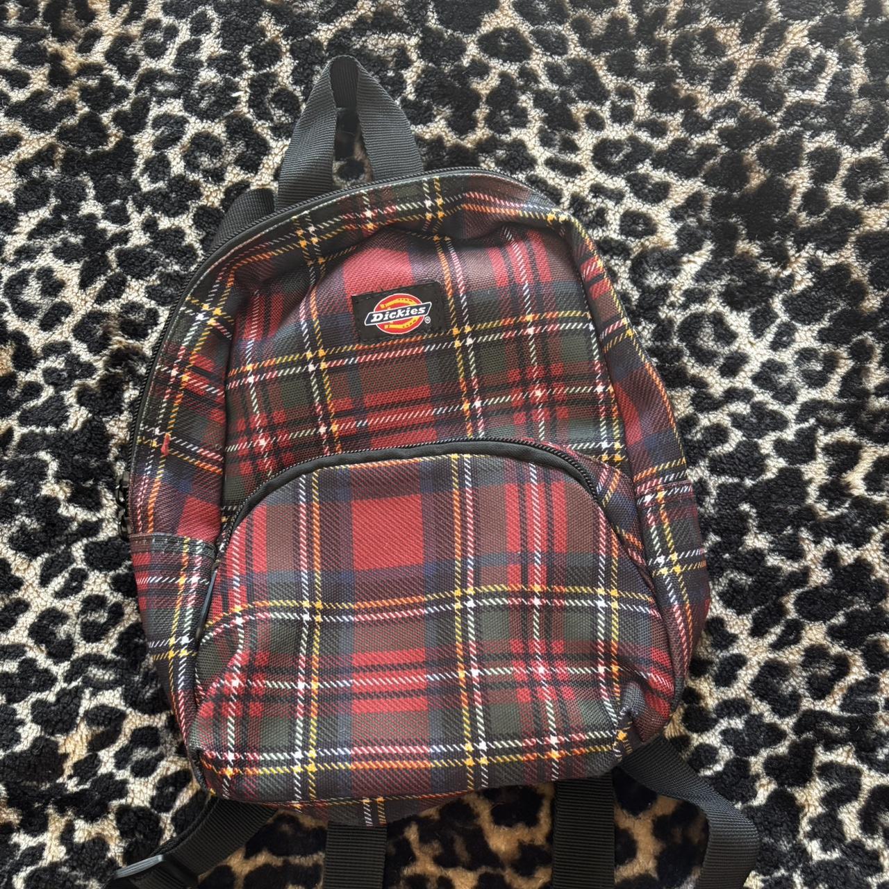 Dickies red and green backpack #backpack Pick up... - Depop