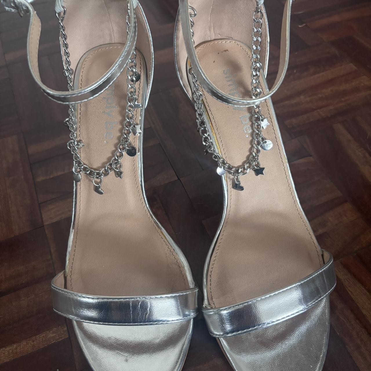 Silver star and moon heels Perfect for prom or... | Depop