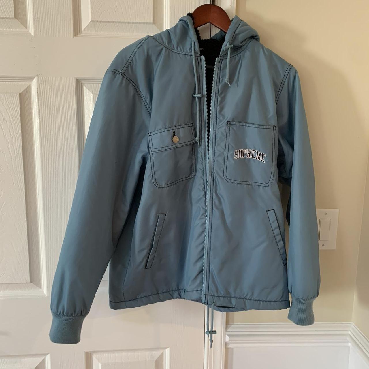 Supreme Men's Blue Jacket | Depop