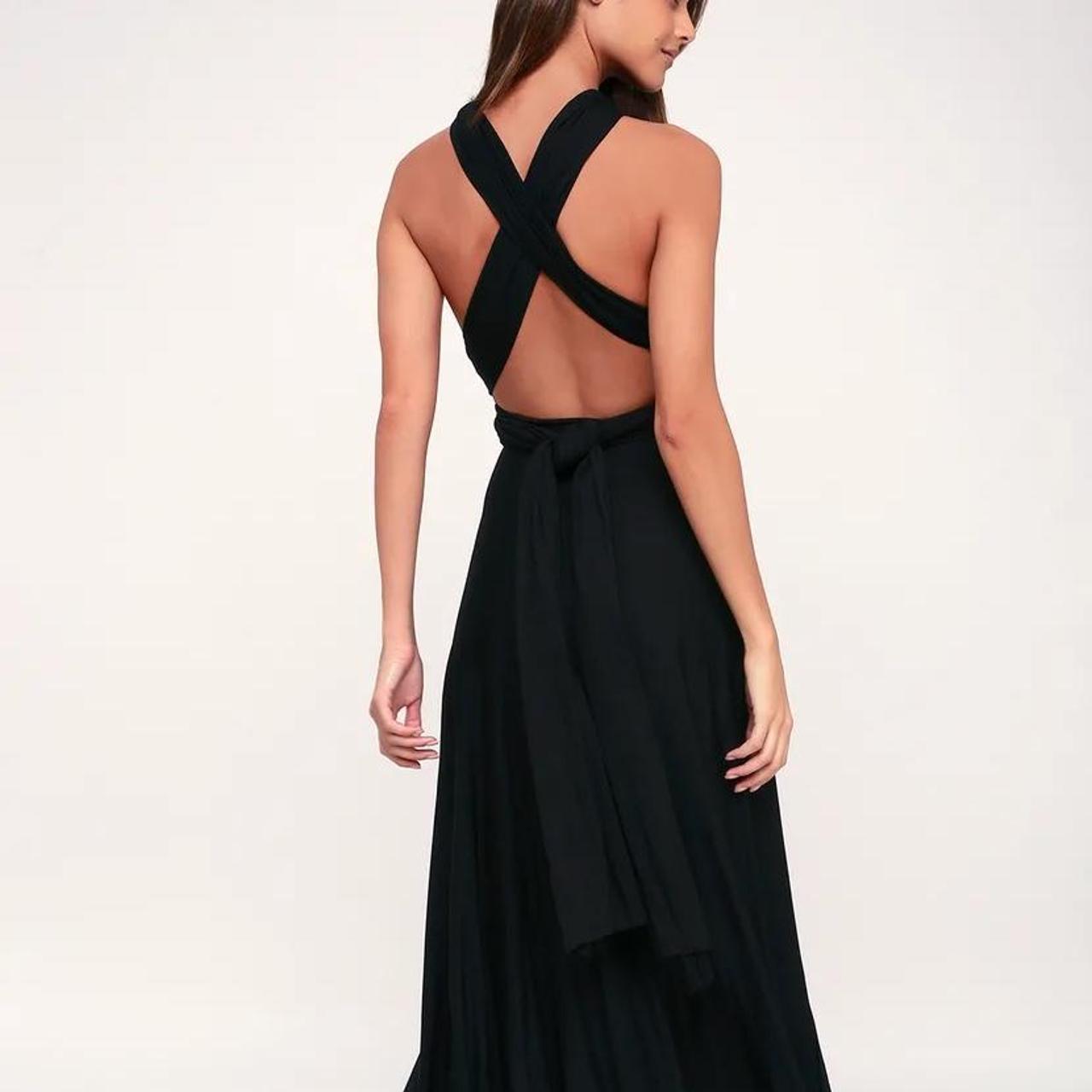 Lulus Women's Black Dress | Depop