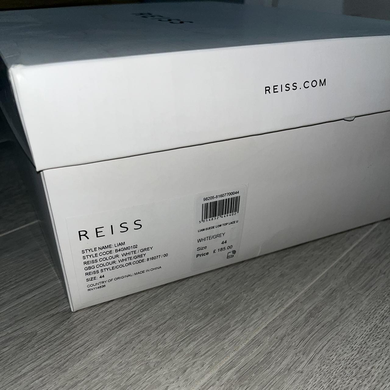 Reiss trainers with original box. Only worn once - Depop