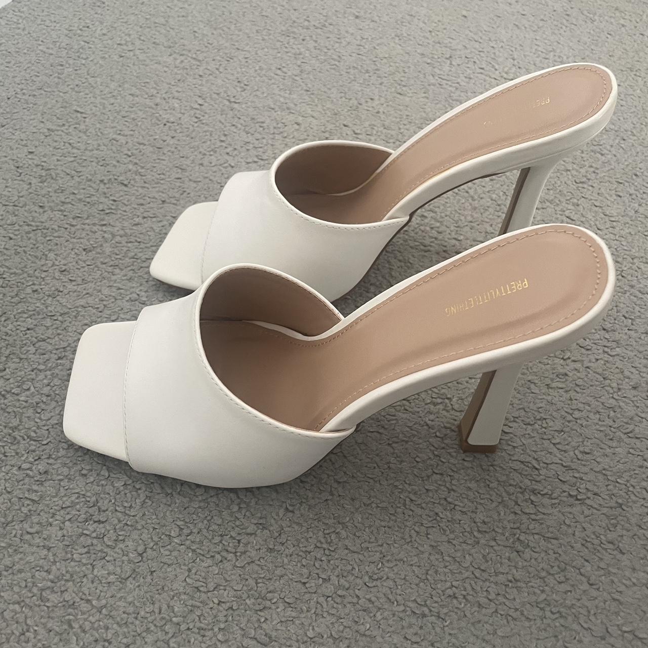 White Plt heels Size 6 - Depop