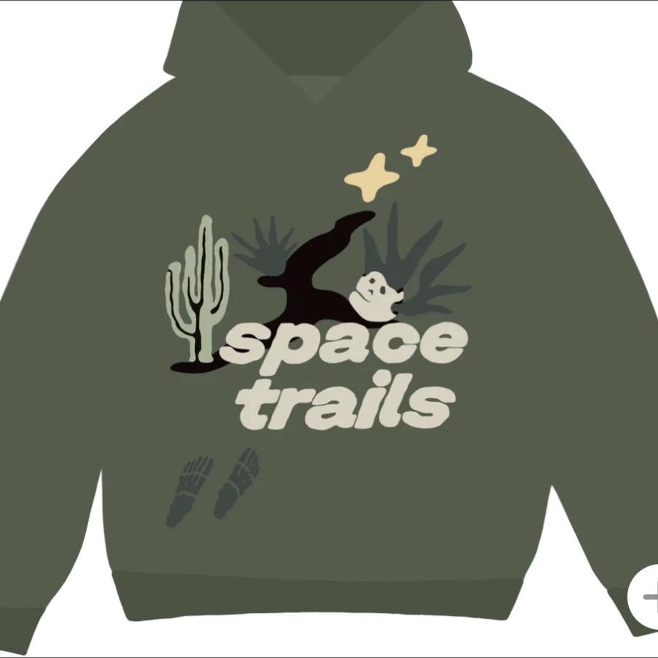 Broken planet hoodie - space trails Size - medium... - Depop