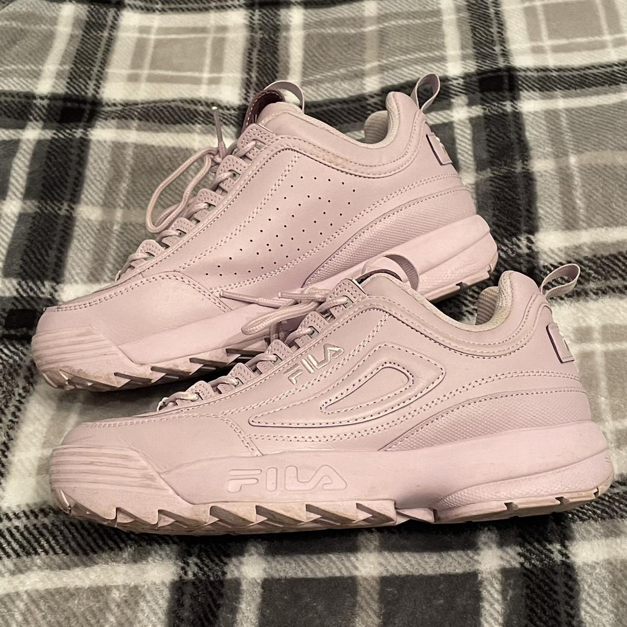 Light purple Filas - Depop