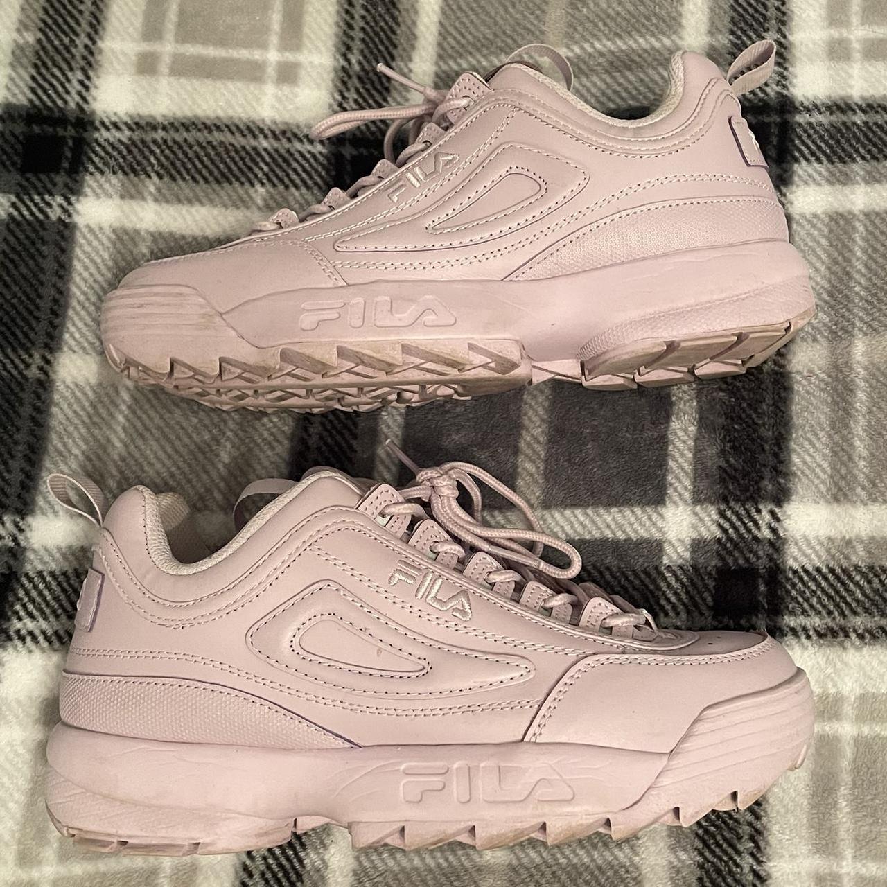 Light purple Filas - Depop