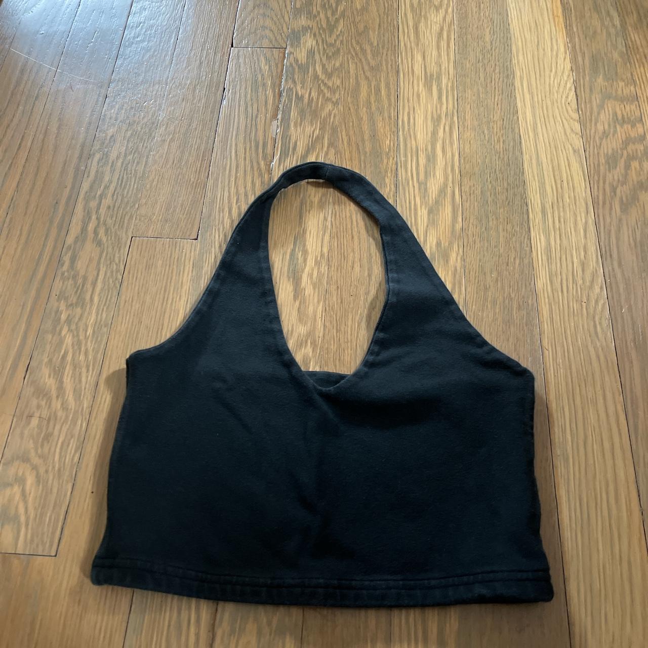 brandy melville black halter top *super flattering... - Depop