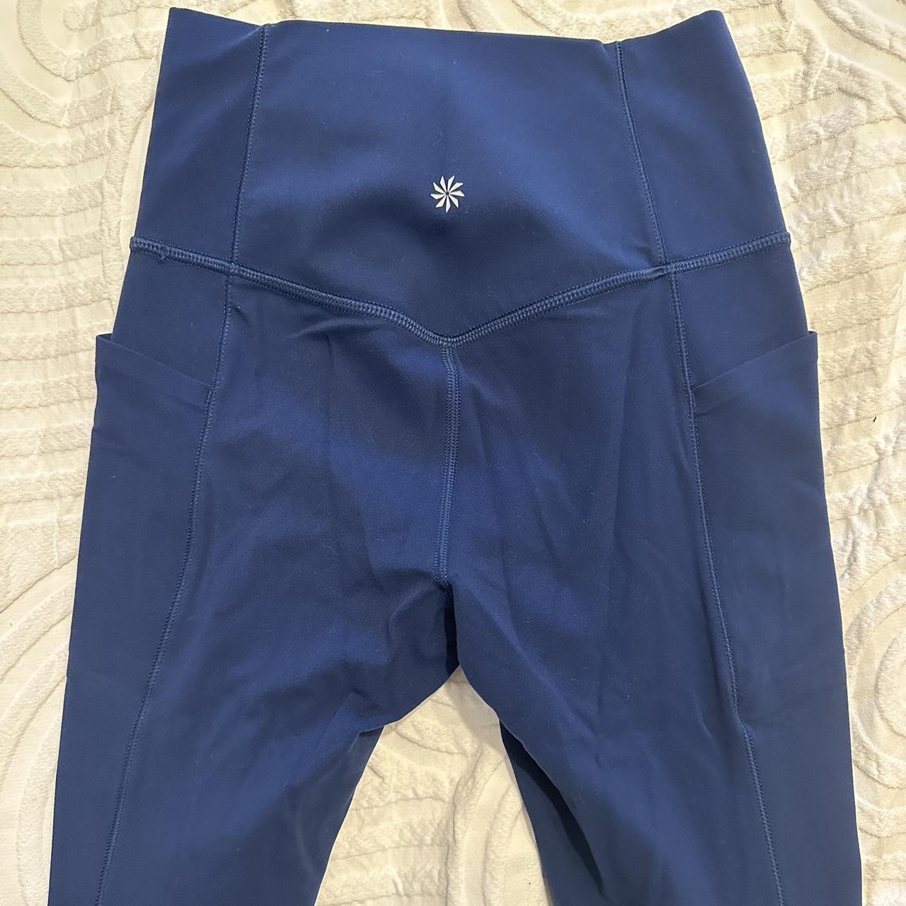 navy athleta leggings worn... - Depop